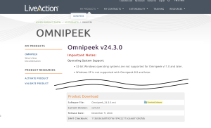 Omnipeek ネットワークパケット解析ソフトウェア - ネットワーク可視化・NetFlow・パケットキャプチャソリューション LiveAction/LiveNX/LiveWire/OmniPeek